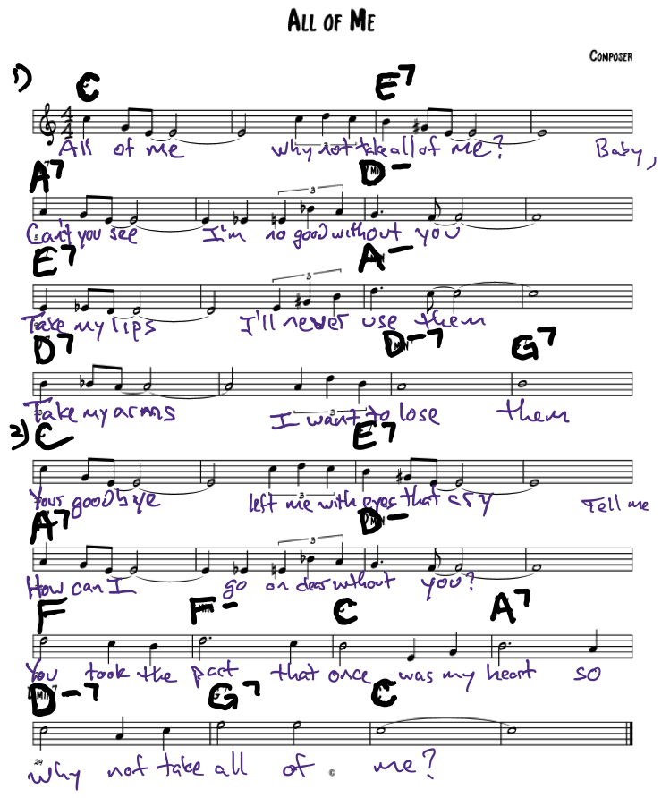 Songs - Jazz Standards
