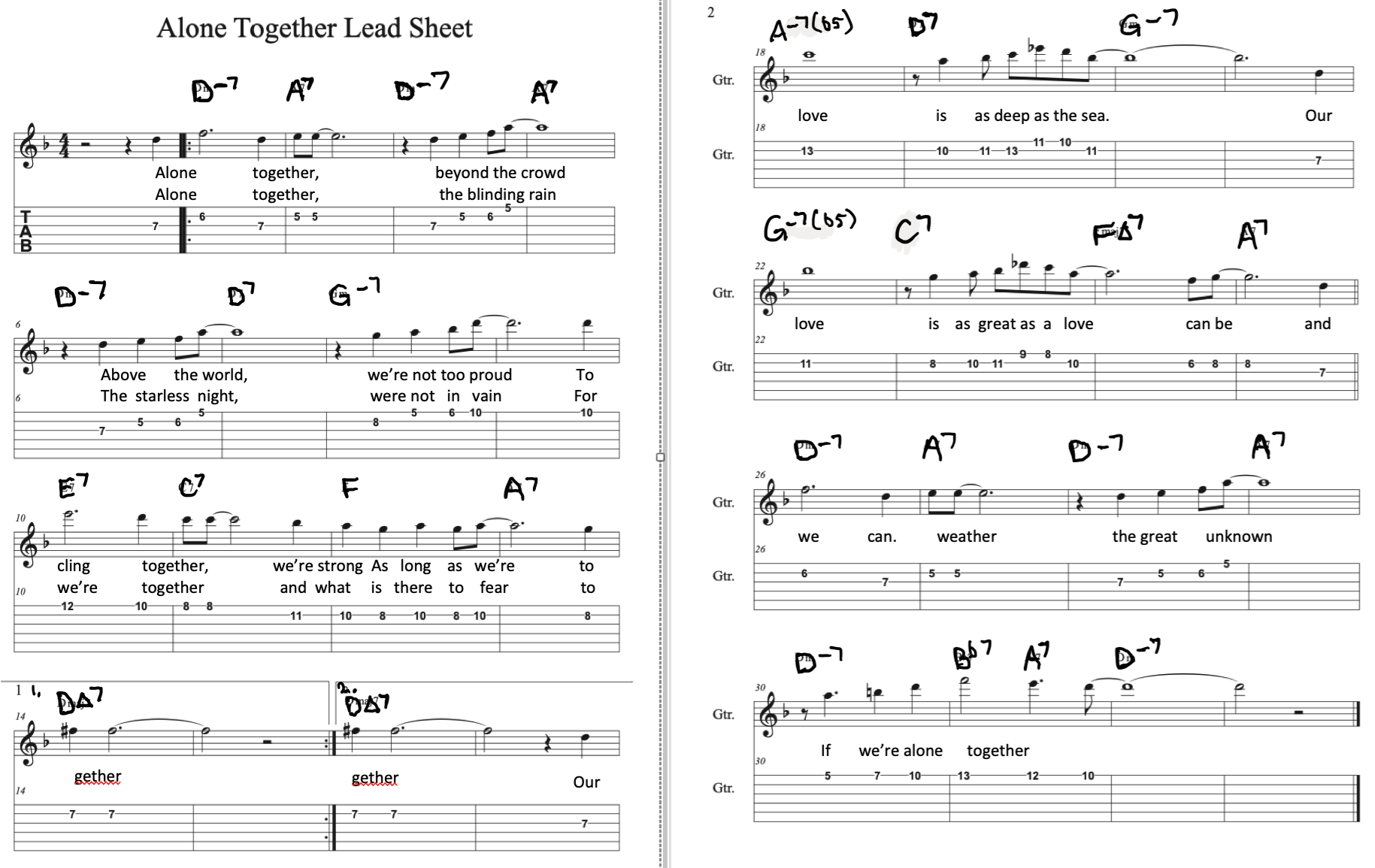 Songs - Jazz Standards